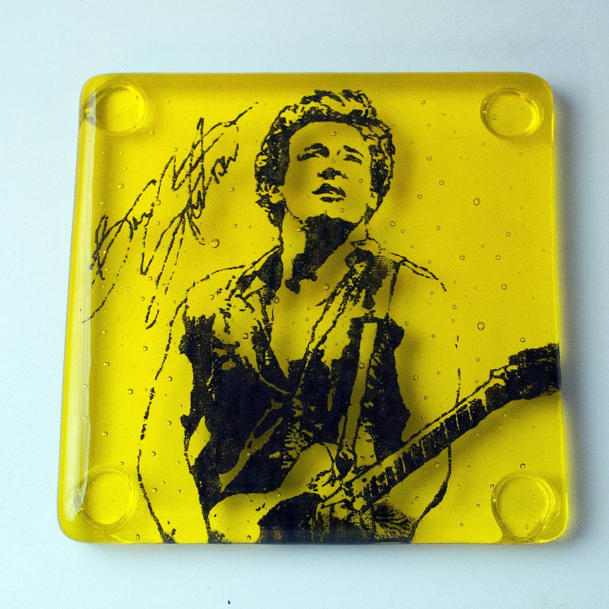 Bruce Springsteen Glass 4" Single Coaster – Pauli's Place Boutique