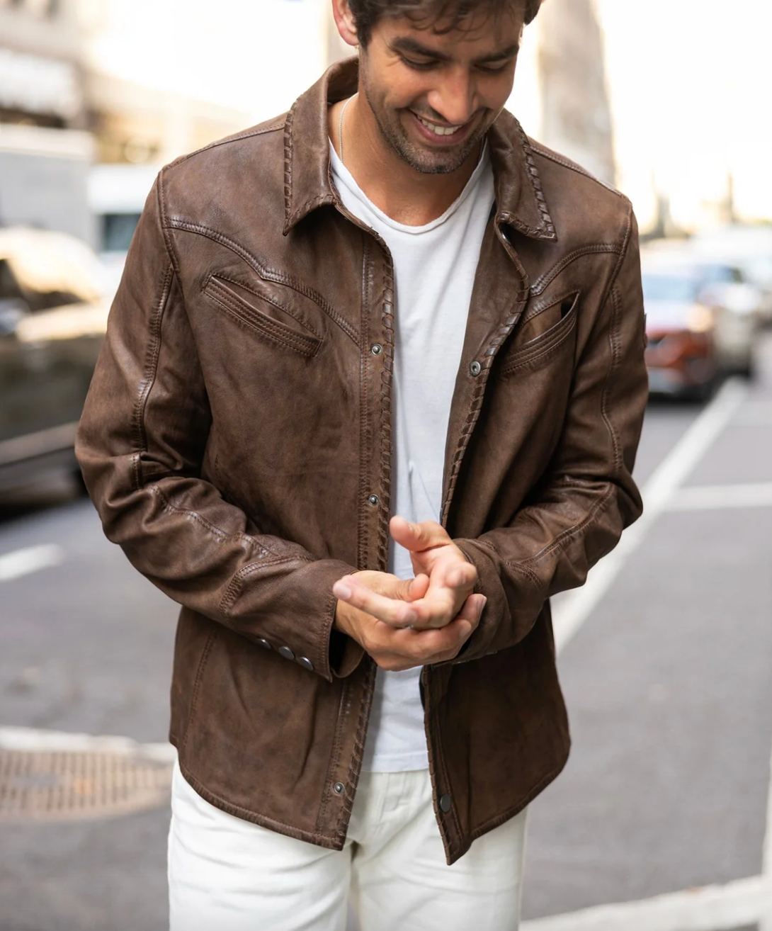 Mauritius Men's Woodly Leather Jacket – Pauli's Place Boutique